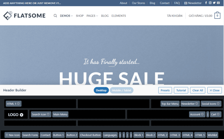 Flatsome là gì? Tổng quan giao diện Flatsome - SHost